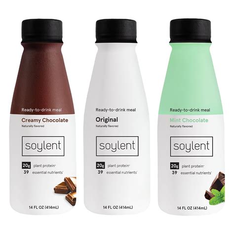 Soylent Best Sellers 36 Bottle Bundle Protein Nutrition Shakes Soylent