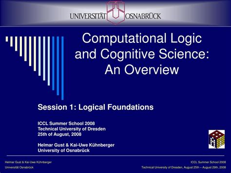 Ppt Computational Logic And Cognitive Science An Overview Powerpoint