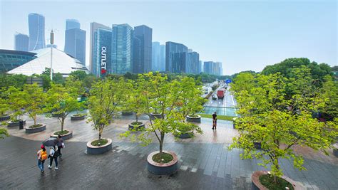 浙江杭州钱江新城核心区环境景观一体化规划与设计 城市公共景观 首家园林设计上市公司