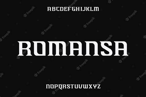 Premium Vector Display Font Vector Design Suitable For Poster