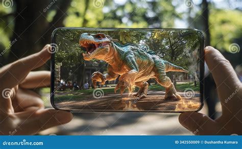 An Augmented Reality Ar Mobile Game Where The Player Interacts With Virtual Objects In A Real