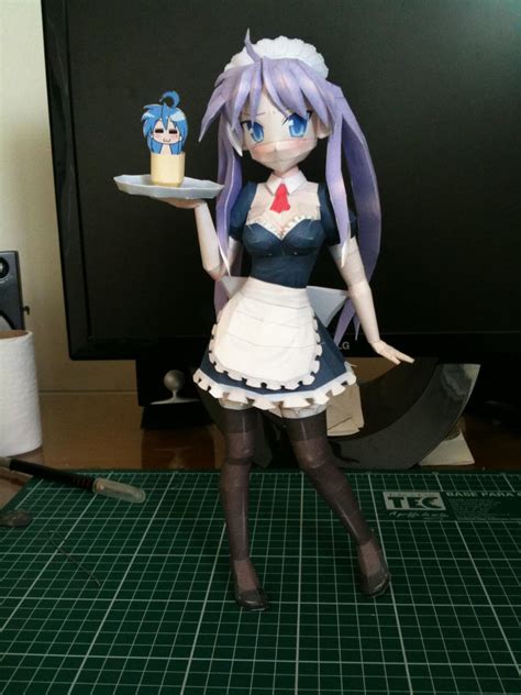Hiiragi Kagami Maid Papercraft By Flavio24hh On Deviantart