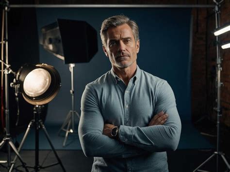Actor Arms Crossed With A Slight Smile And A Neutral G1 Premium Ai