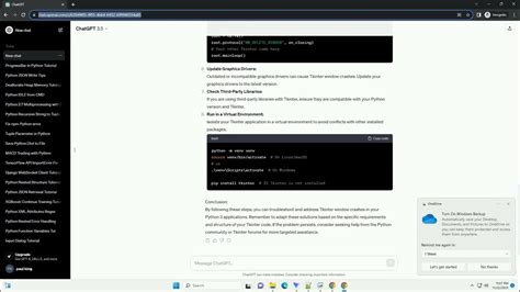 Problems With Tkinter Window Crashing In Python 3 Youtube