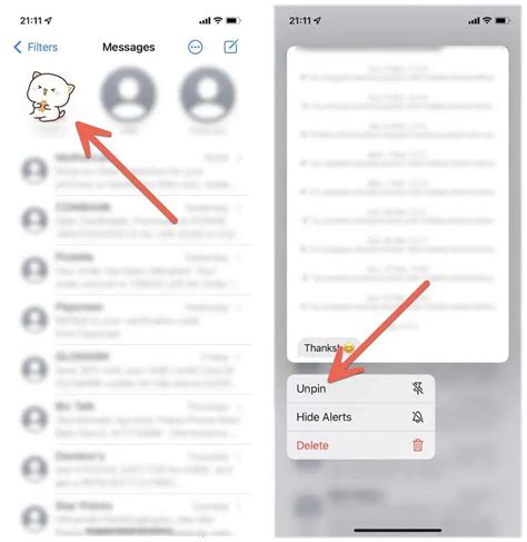 Iphone Ipad 및 Mac에서 메시지를 고정 및 고정 해제하는 방법