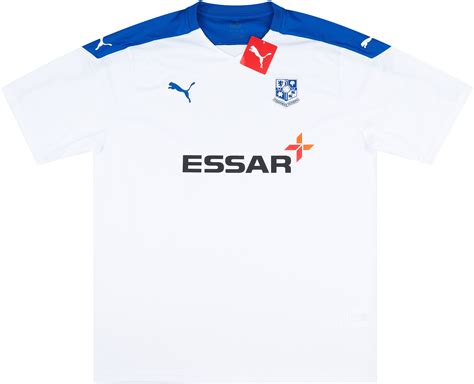 Tranmere Rovers Home Football Shirt 2019 2020 Sponsored By Essar