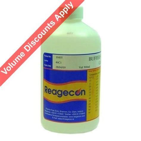 Reagecon Buffer Solution Ph 4 00 10405 Lab Unlimited Uk