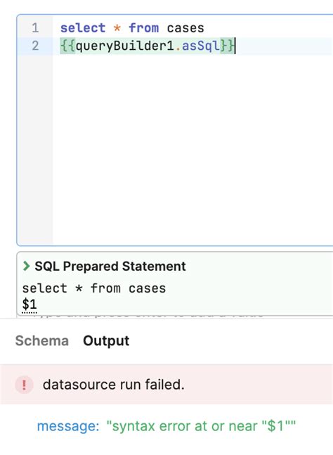 Prepared Statements Error With Query Builder Component 💬 Queries And