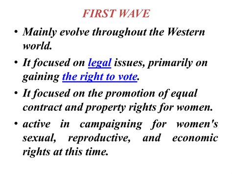 Evolution Of Feminism Ppt