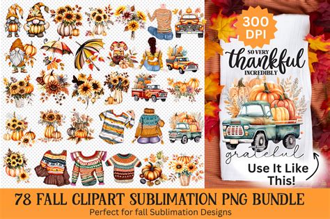 Fall Sublimation Design Bundle Graphic By Fokira · Creative Fabrica