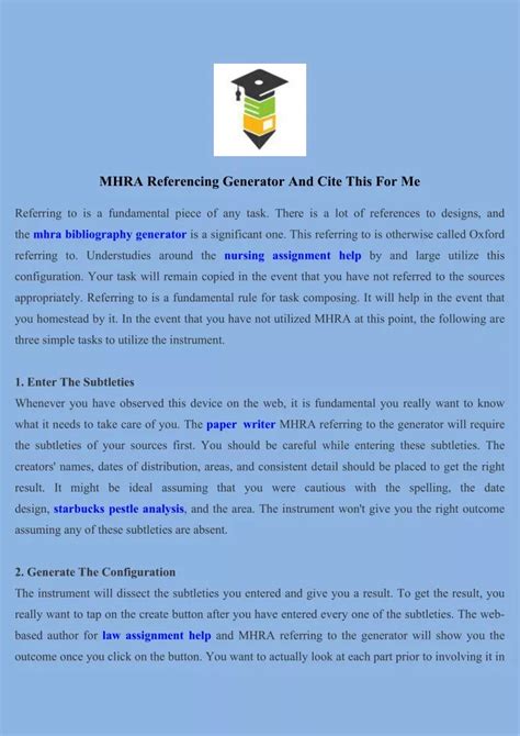Ppt Mhra Referencing Generator And Cite This For Me Powerpoint