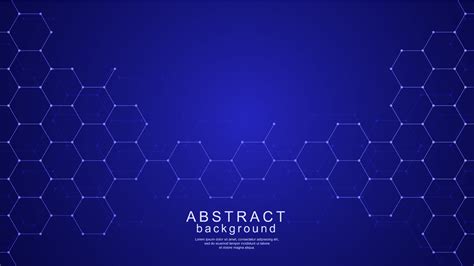 Tech Hexagon Background With Blue Gradient 10808640 Vector Art At Vecteezy