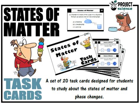 States Of Matter Task Cards Teaching Resources