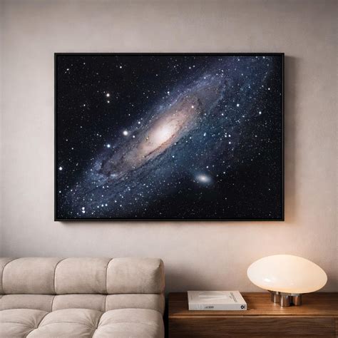 Andromeda Galaxy Canvas Art Galaxy Poster Space Canvas Wall Art
