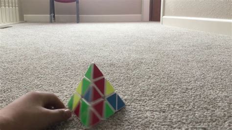 how to solve a pyraminx rubik s cube no algorithms youtube