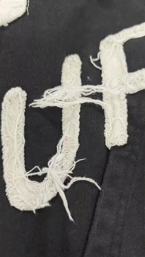 Manufacturer Custom Acid Wash Embroidered Patchwork Sweatsuit Applique