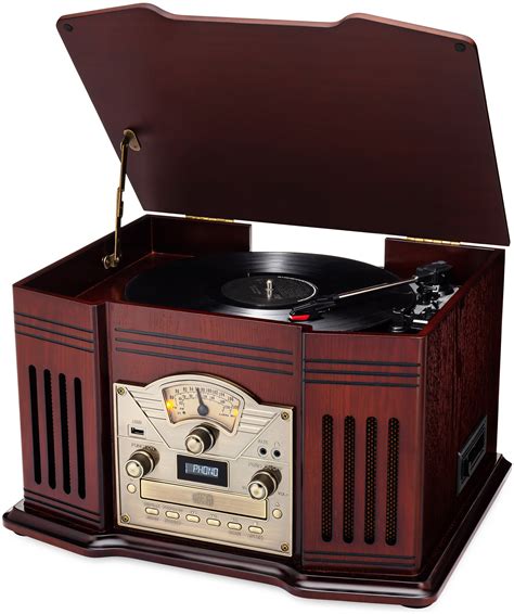 Clearclick All In One Turntable With 3 Speed Record Player Bluetooth