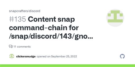 content snap command chain for snap discord 143 gnome platform command