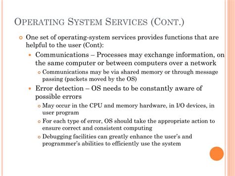 Ppt Operating System Structures Powerpoint Presentation Free
