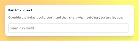 Build And Start Commands Railway Docs