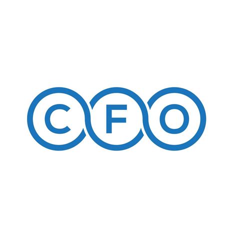 Cfo Letter Logo Design On White Background Cfo Creative Initials