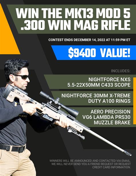 Contest Win The Mk13 Mod 5 300 Win Mag Rifle