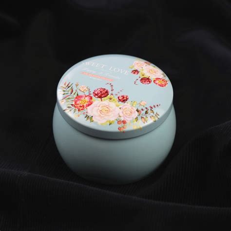 Leuke Drum Vormige Pot Blik Thee Doos Snoep Cookie Vicedeal