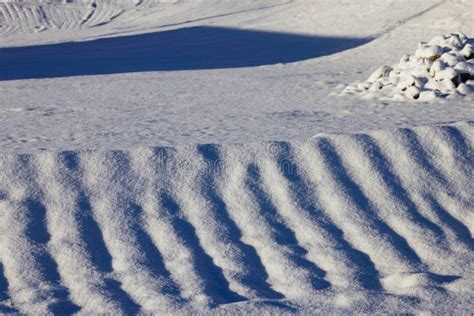 Snow Patterns And Shadows Stock Image Image Of Pile 270811739