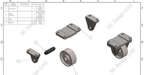 Wheel Assembly Drawing