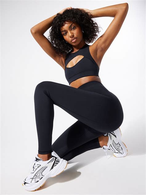 Hotline High Waist Leggings In Black Savage X Fenty Uk United Kingdom
