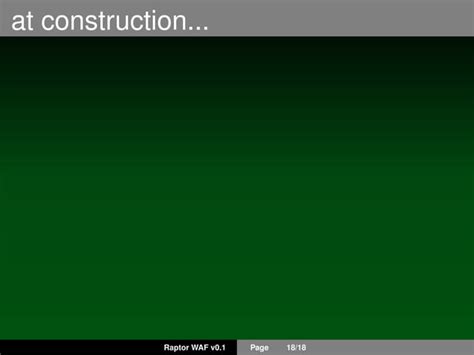 raptor web application firewall ppt