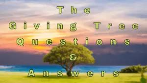 The Giving Tree Questions Answers WittyChimp