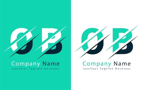 Premium Vector Ob Letter Logo Design Template Vector Logo Illustration