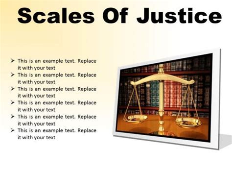 Scales Of Justice Law Powerpoint Presentation Slides F