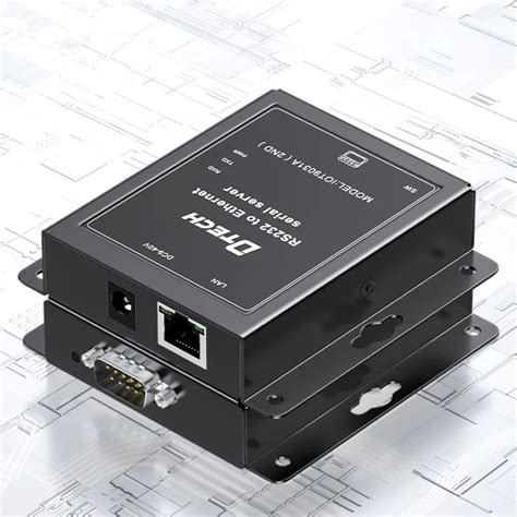Dtech Industrial Serial Ethernet Gateway Server Rs232 To Tcp Ip