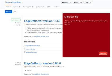Version 1110 Is Being Flagged As A Trojan By Windows Defender
