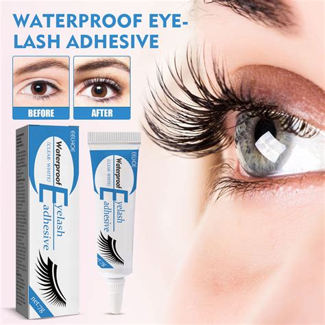 Sdjma Waterproof Eyelashes Adhesive Hold Clear Latex Free Professional