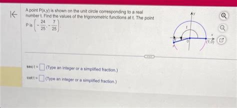 Solved For The Th Image Find Sec T Cot T Csc T Tan T Chegg Com
