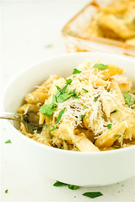 Cottage Cheese Chicken Alfredo Bake