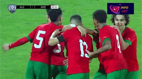 أهداف مباراة الجزائر المغرب 1 1 تصفيات شمال أفريقيا المؤهلة