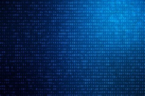 Premium Photo 3d Illustration Binary Code On Blue Background Bytes