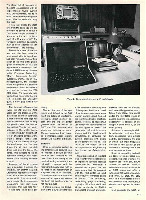 The Cromemco Z 2d Review In Kilobaud Microcomputing Nomadic