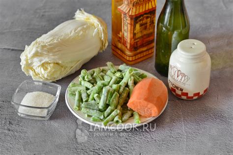 Салат из стручковой фасоли и пекинской капусты — рецепт с фото пошагово