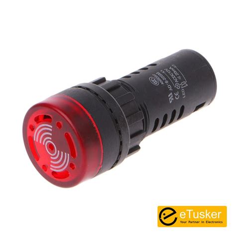 Red Indicator Buzzer Beep Led Indicator Light 22mm 48v Ad16 22sm Etusker