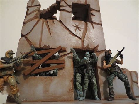 Custom Building Ruins Playset Diorama GI Joe Star Wars 1 18 Scale