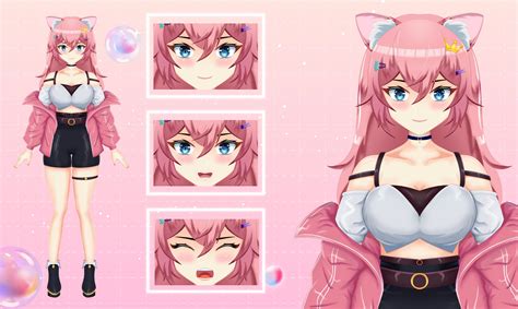 Custom LIVE2D Vtuber Model Vtuber Commission Vtuber Design Etsy Australia