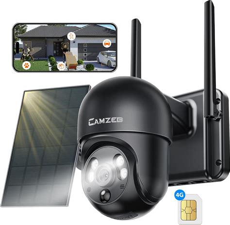 Sistema De Cámara De Seguridad Celular 4g Lte Para Exteriores Cámara