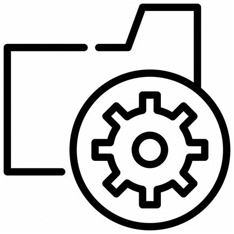 Folder Setting Data Gear Storage Icon Cloud Icon Download On