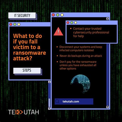 Stay Calm And Recover Your Data From A Ransomware Attack Tek Utah Posted On The Topic Linkedin