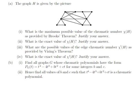 Solved A The Graph H Is Given By The Picture I What Is Chegg Com